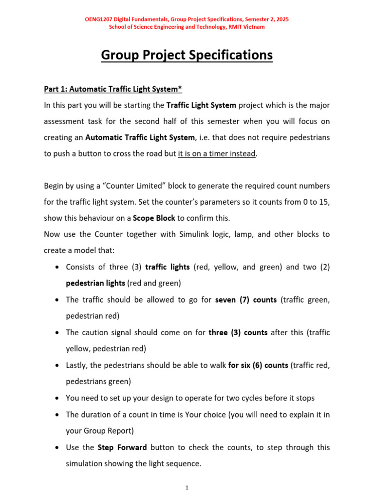 Traffic Light System Project Guide | PDF | Traffic Light