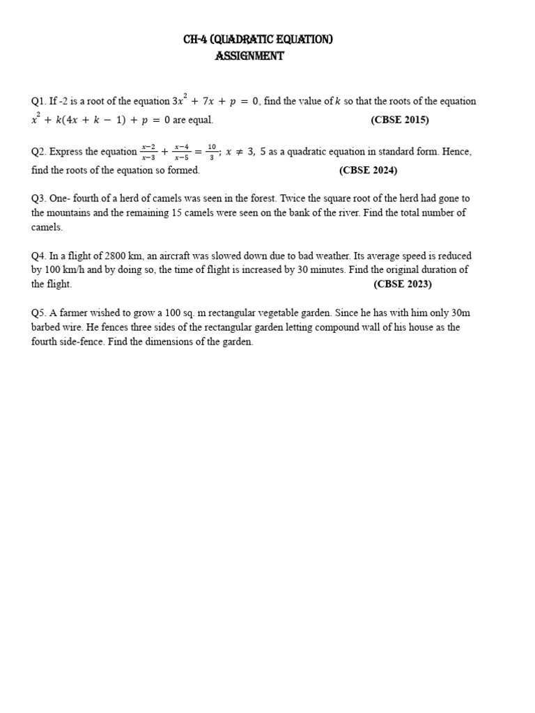 Ch4 Assignment | PDF