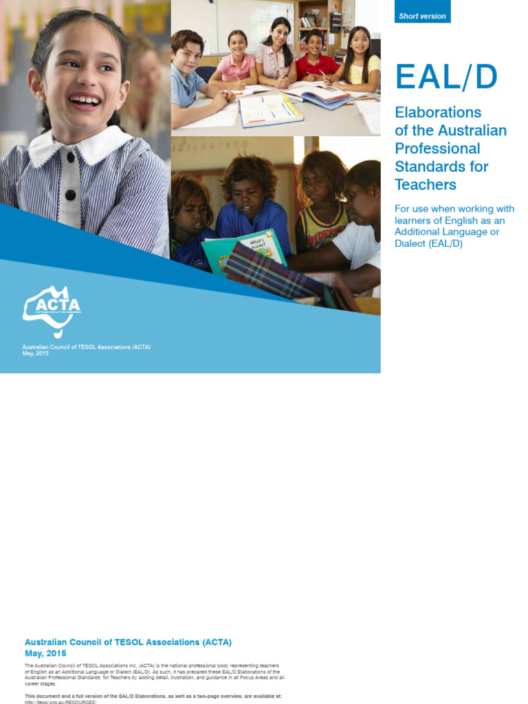530 60238 EALD Elaborations-Short Version Complete | PDF | English As A ...