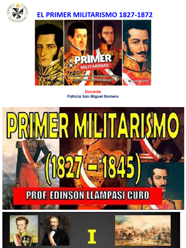 Sesion 24 El Primer Militarismo | PDF | República | Perú