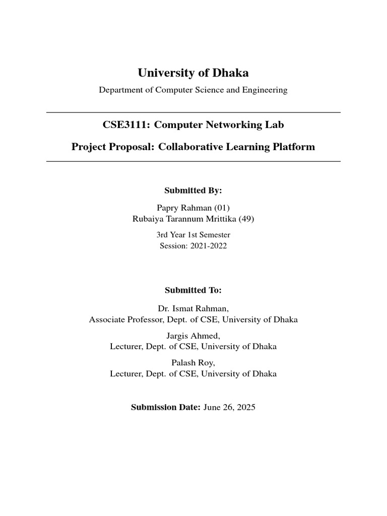 Networking Project Proposal Group7 | PDF | Transmission Control Protocol | File Transfer Protocol