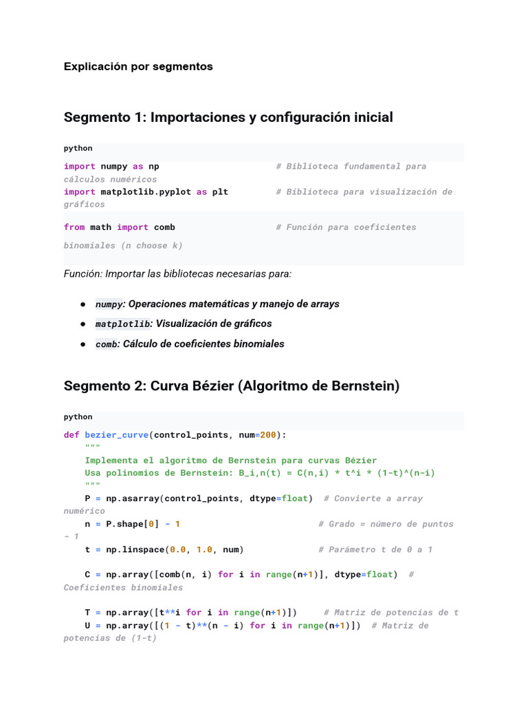 Explicación Por Segmentos | PDF | Matemáticas | Matemáticas Aplicadas