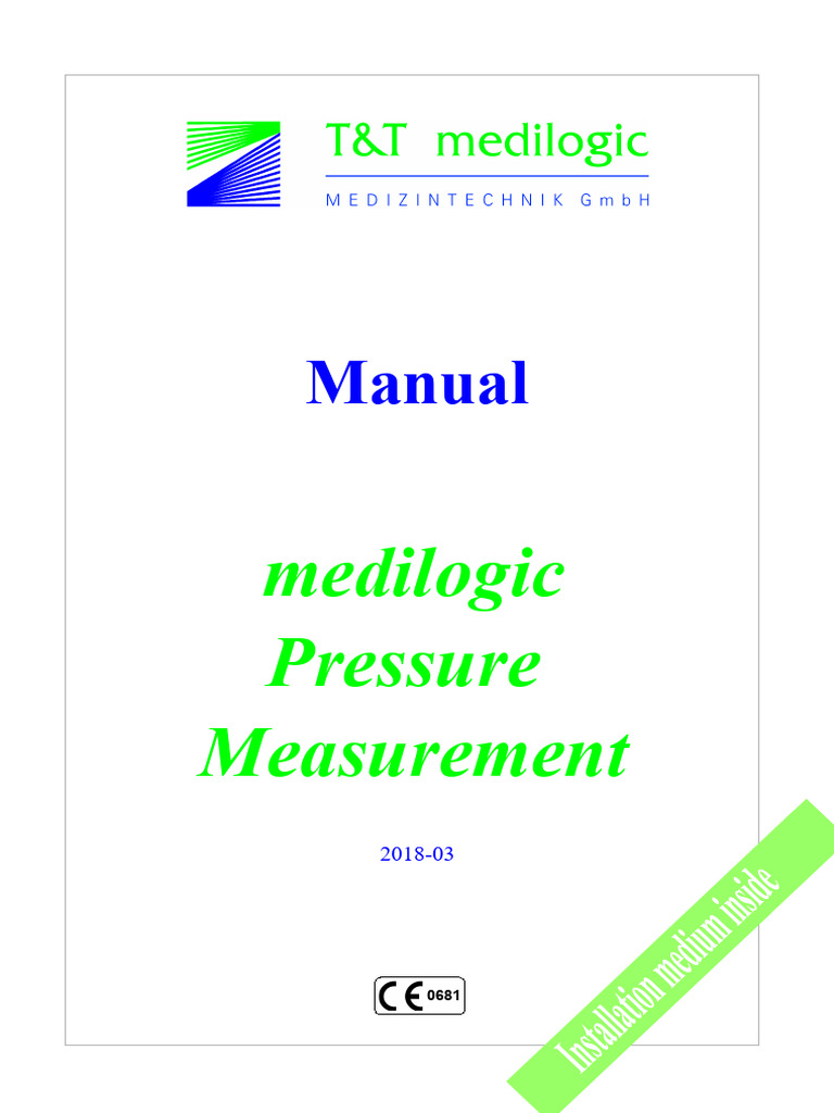 Medilogic Pressure Measurement Manual | PDF | Usb | Wireless Lan