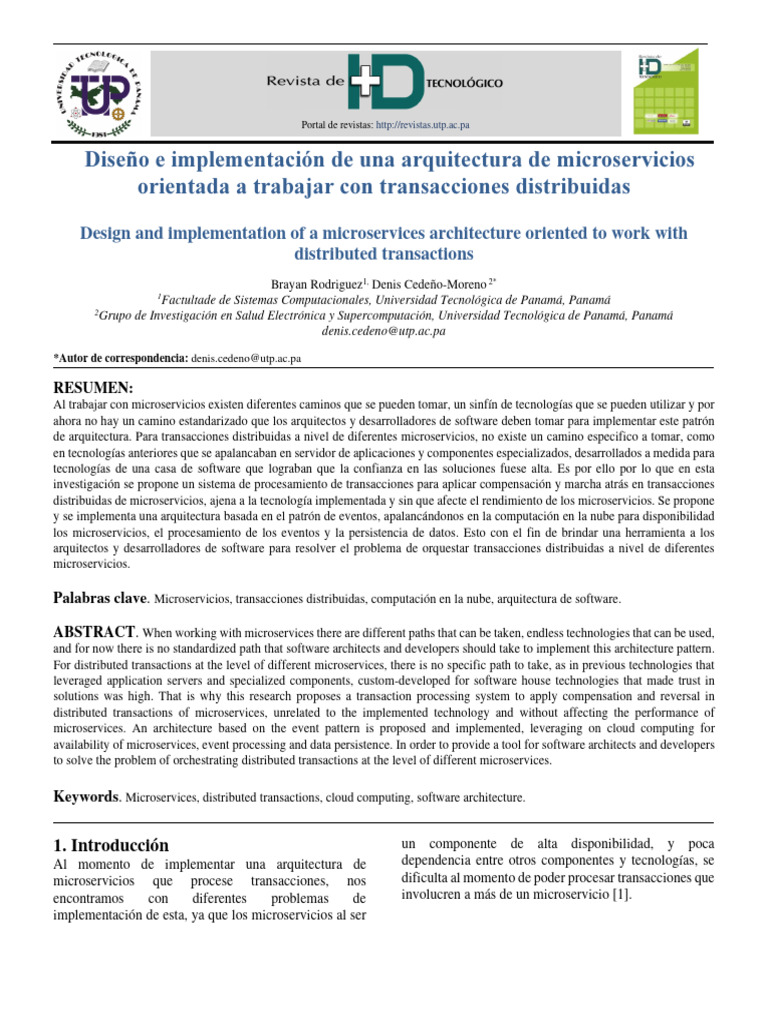 Diseno e Implementacion de Una Arquitect | PDF | Servicios web de ...