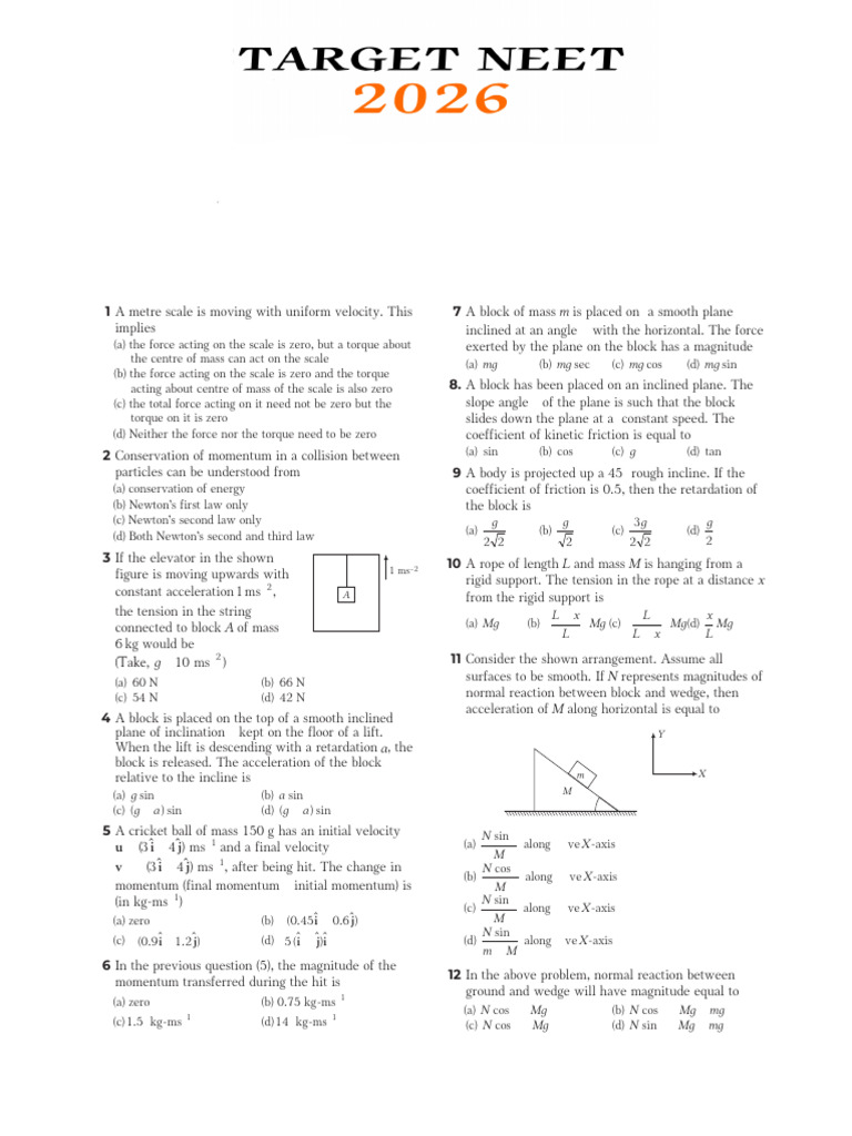 Physics Concepts on Motion and Forces | PDF | Force | Friction