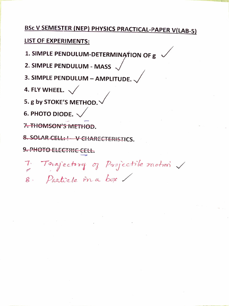 BSc Physics Lab Experiments Guide | PDF | Pendulum | Viscosity