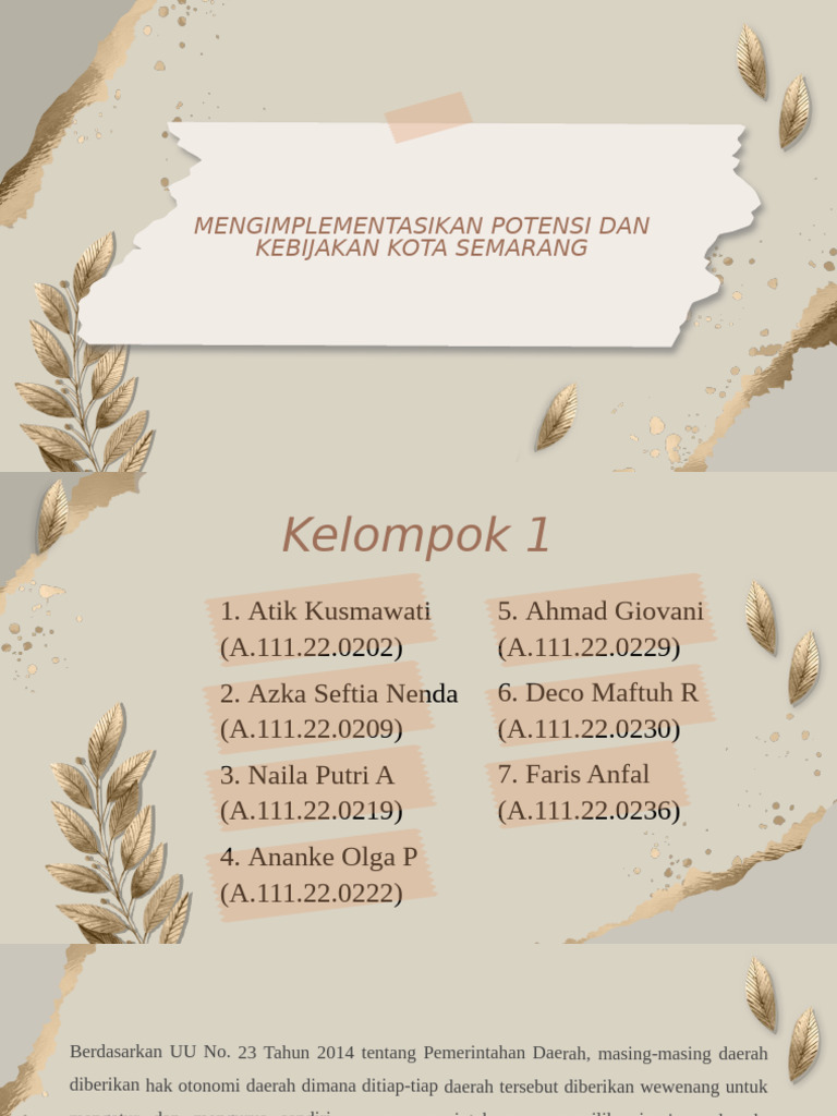 Uts Otoda Klompok 1 | PDF