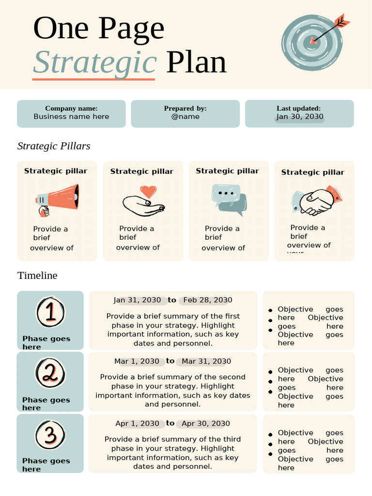 Strategic Plan Overview and Timeline | PDF