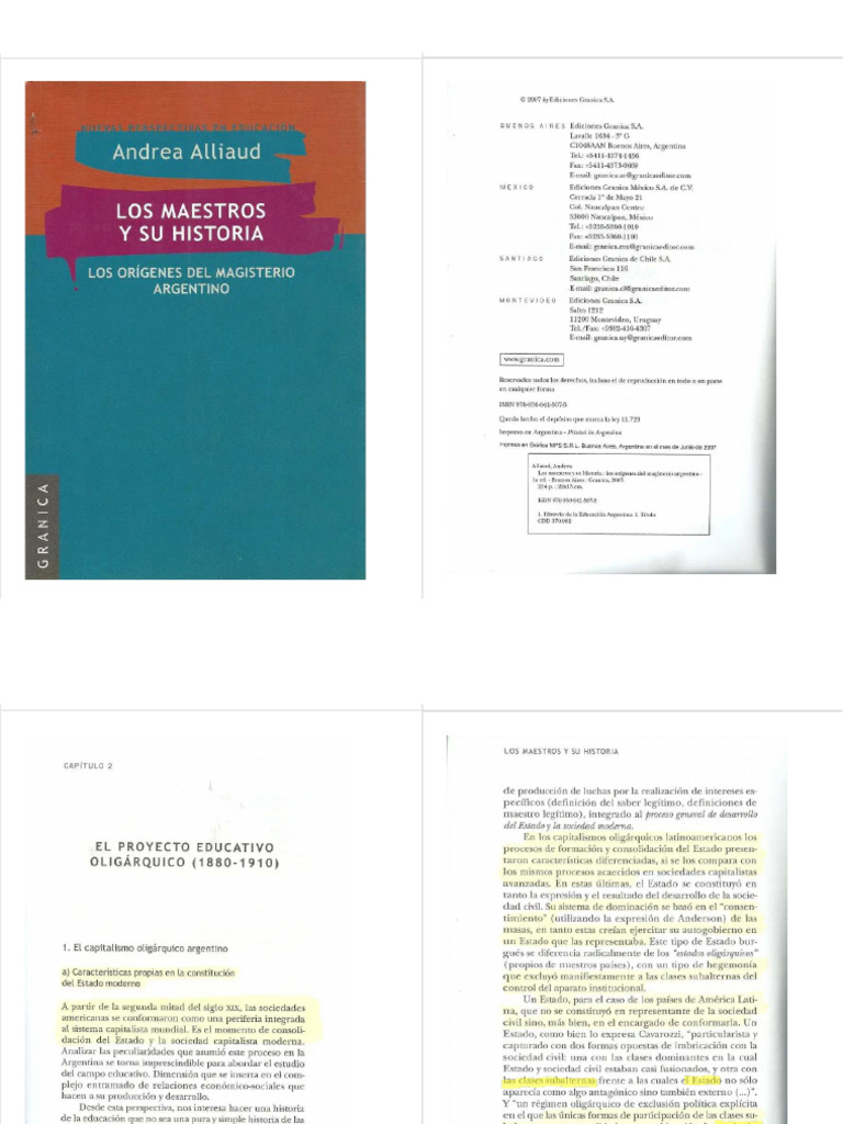 Historia del Magisterio Argentino | PDF | Liberalismo | Estado (política)