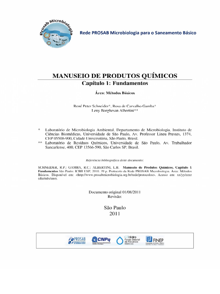 Apostila Manuseio de Prod Quim | PDF