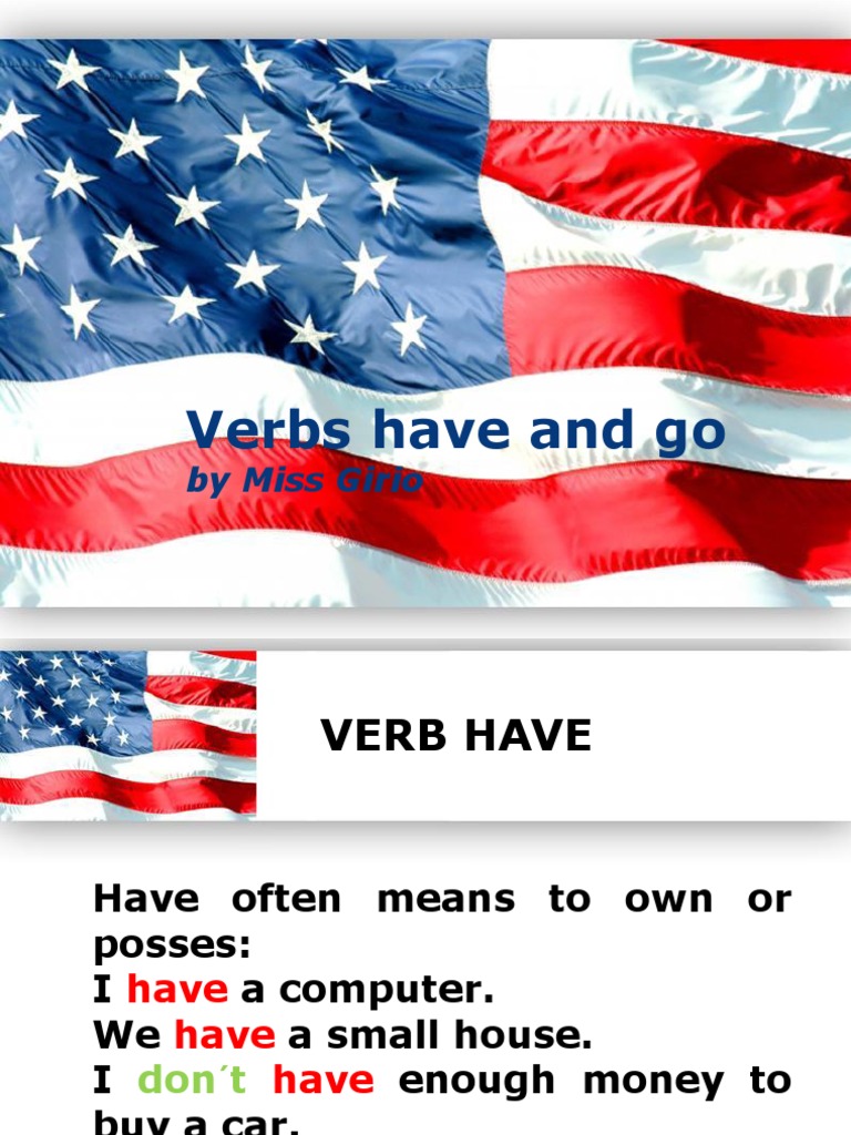 Understanding Verbs: Have and Go | PDF | Self-Improvement | Wellness
