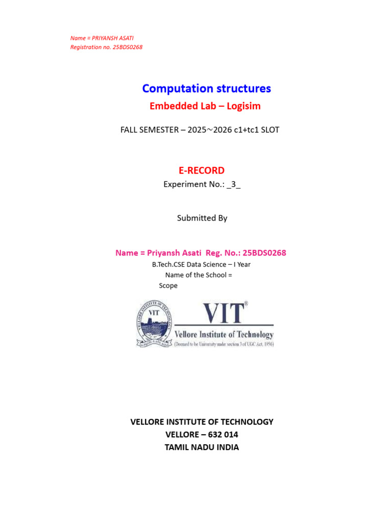 25BDS0268 VL2025260107808 Ast03 | PDF | Electrical Engineering | Electrical Circuits