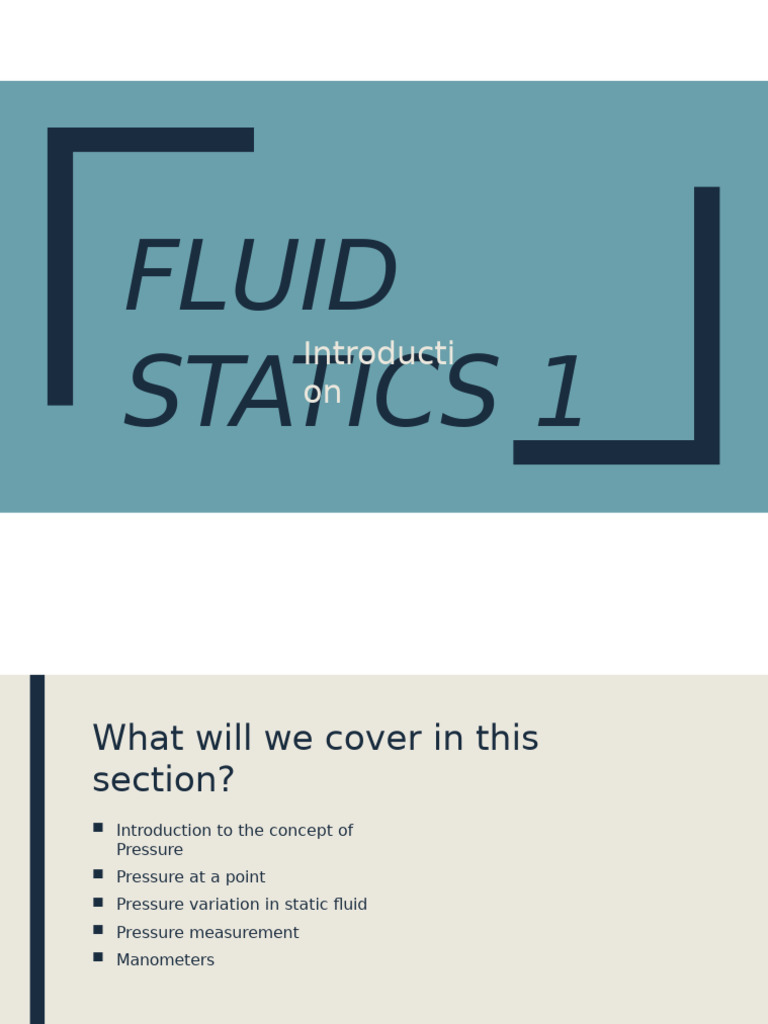 2 1 Fluid Statics Intro Pdf