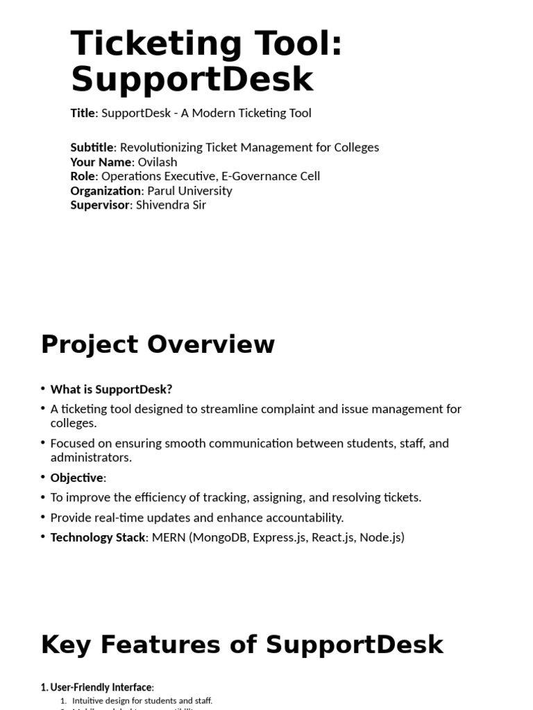 Ticketing Tool | PDF | Usability | Information Technology Management