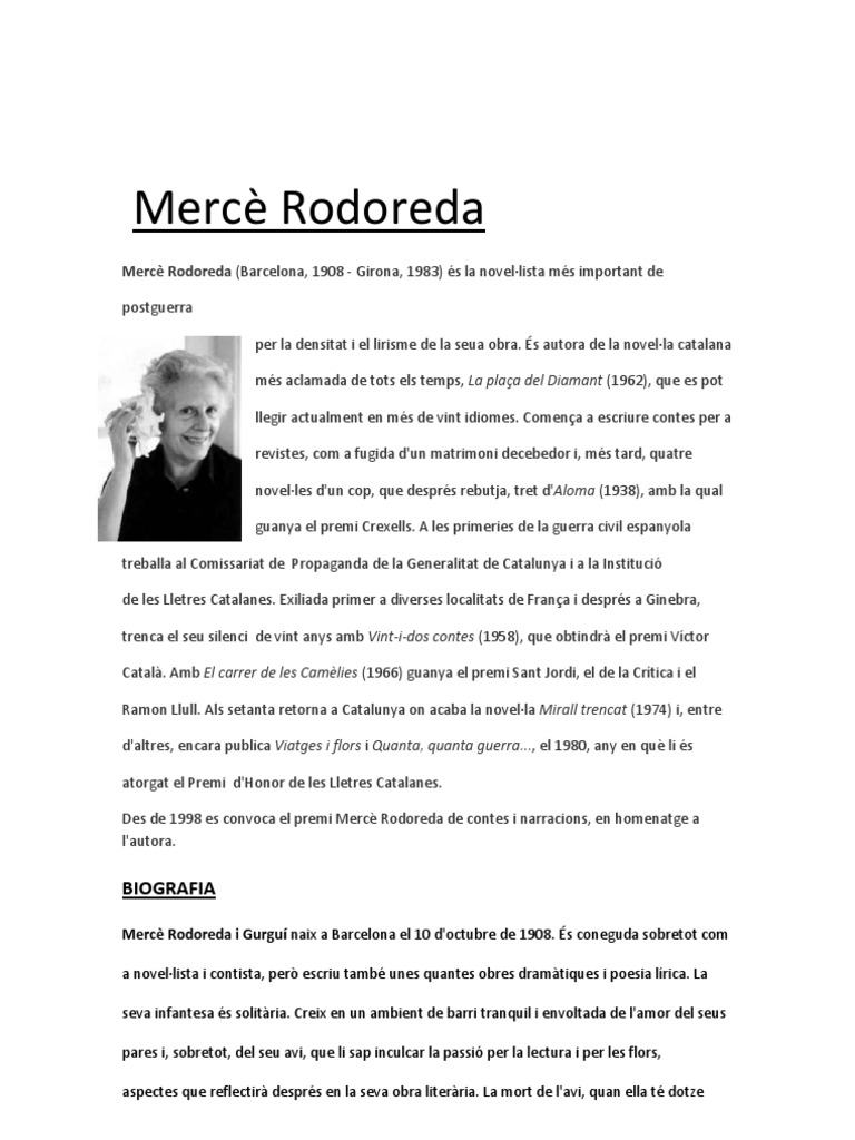 Mercé Rodoreda | PDF