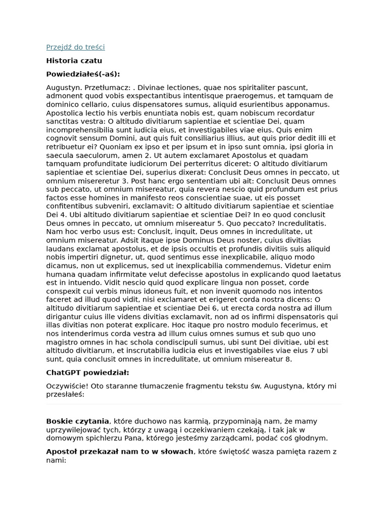 ŚW Augustyn Tłumaczenie | PDF