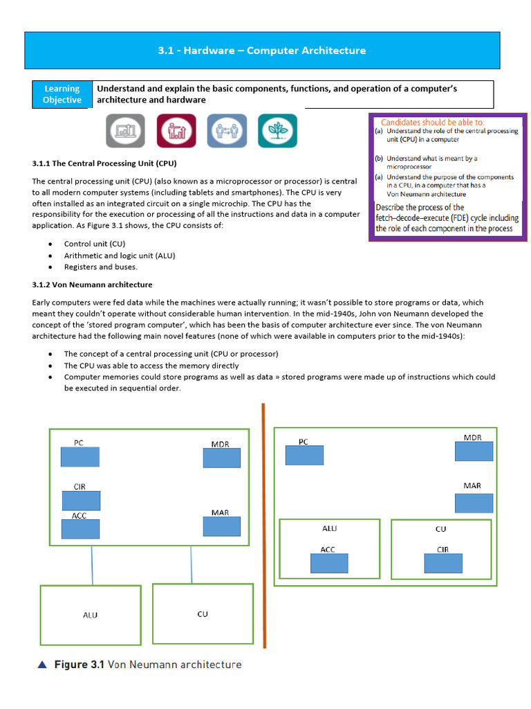 Computer Architecture Overview | PDF | Central Processing Unit ...