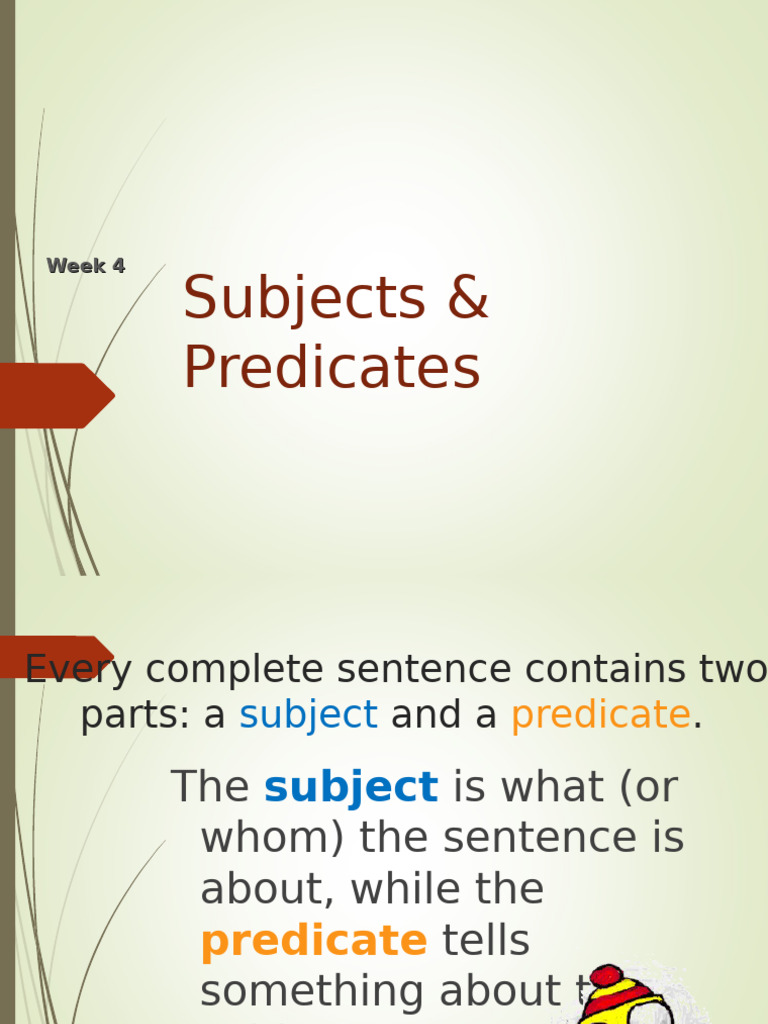 Understanding Subjects and Predicates | PDF | Subject (Grammar) | Verb