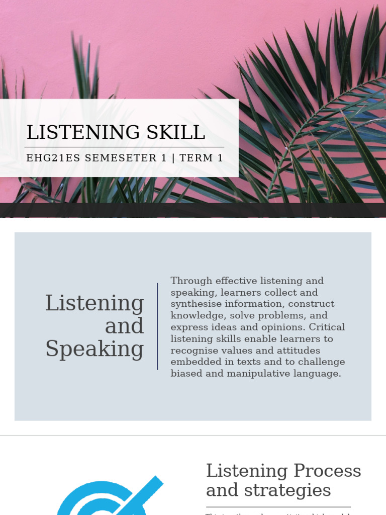 Listening Skills Development Guide | PDF | Learning | Bias
