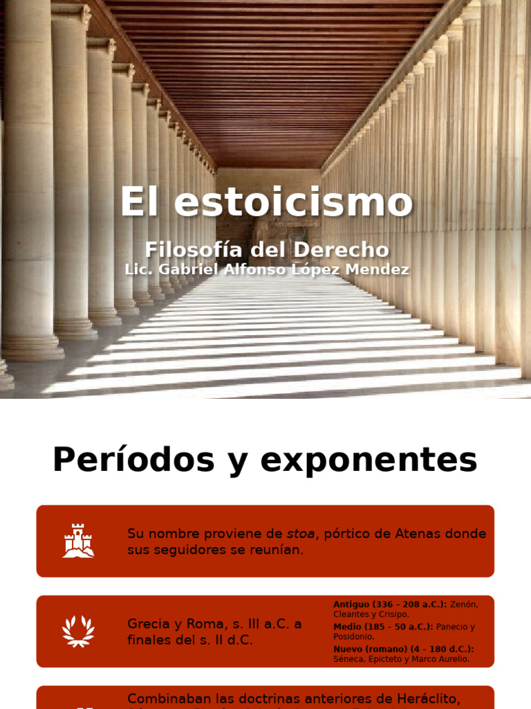 El Estoicismo | PDF | Estoicismo | La Ley natural