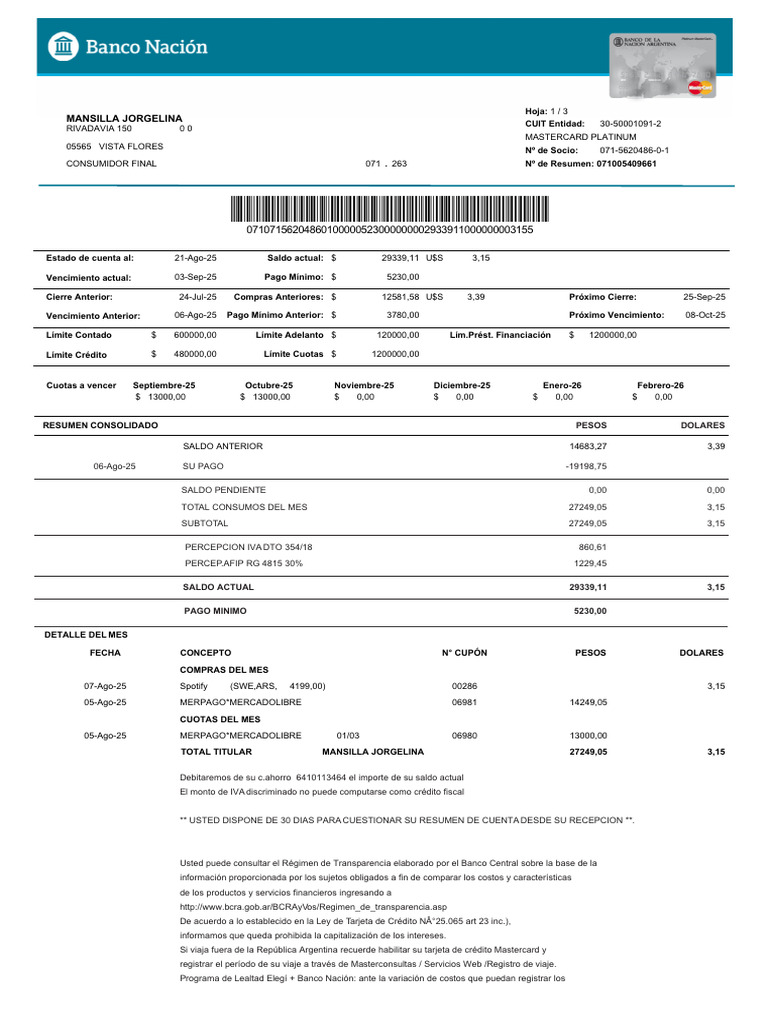 Resumen 20250821 | PDF | Interés | Bancos