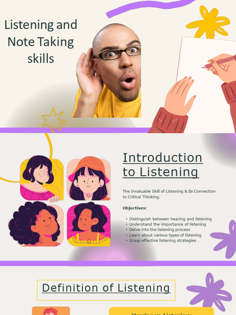 Listening and Note Taking Skills - Compressed | PDF | Memory | Cognition