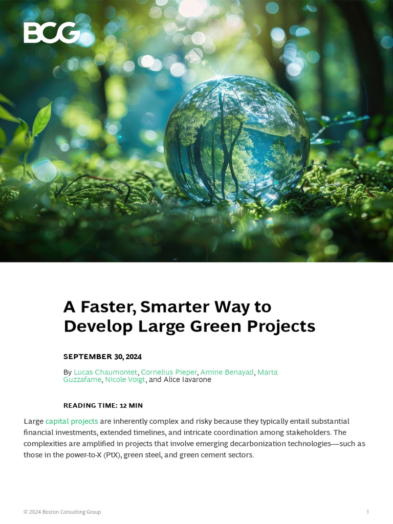 A Faster Smarter Way To Develop Large Green Projects | PDF ...