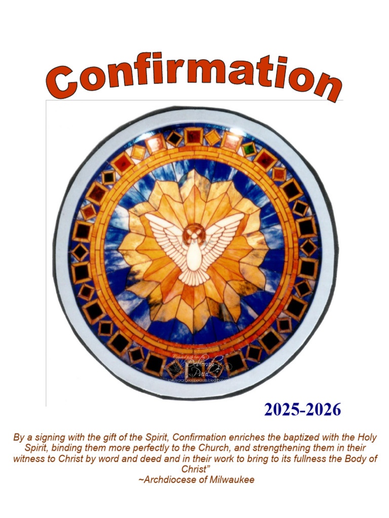 Confirmation Preparation Schedule 2025-2026 | PDF | Confirmation | God ...