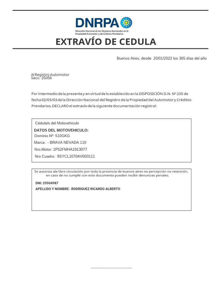 Extravio Brava | PDF