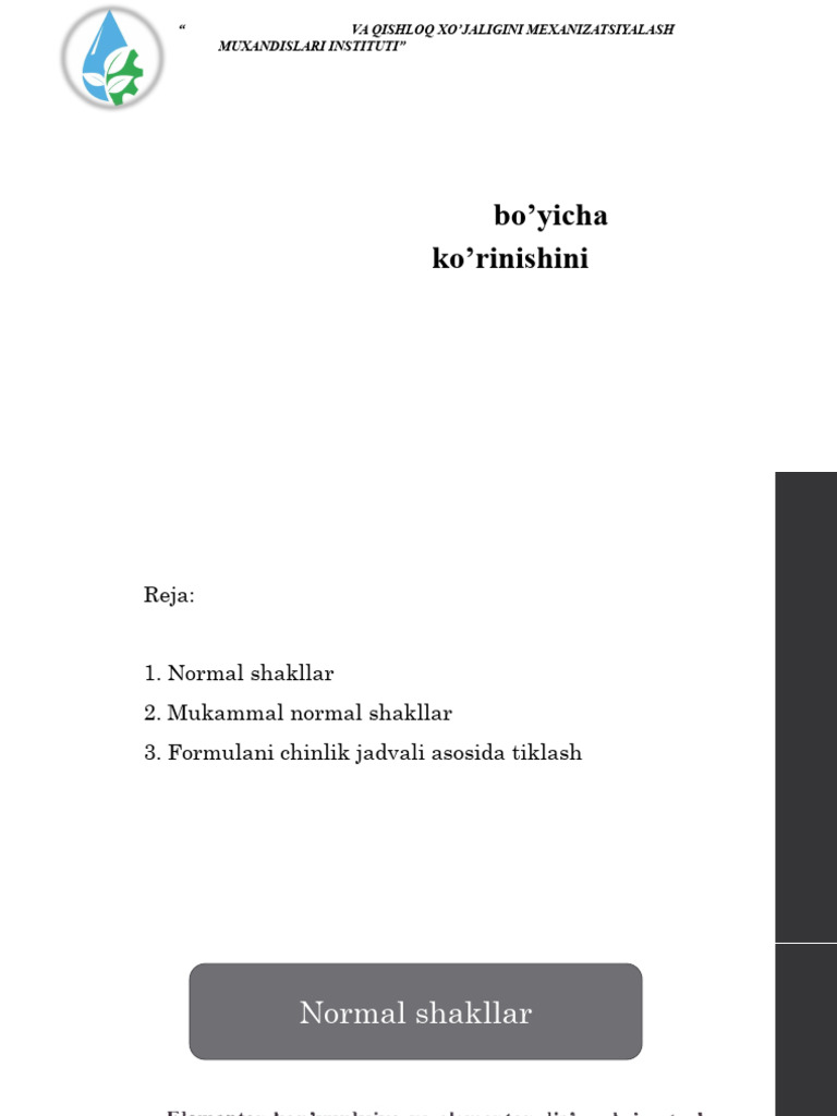 Normal Shakllar | PDF