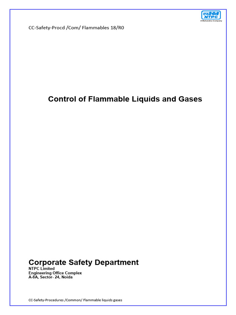 Flammable Liquids and Gases Safety Guide | PDF | Safety