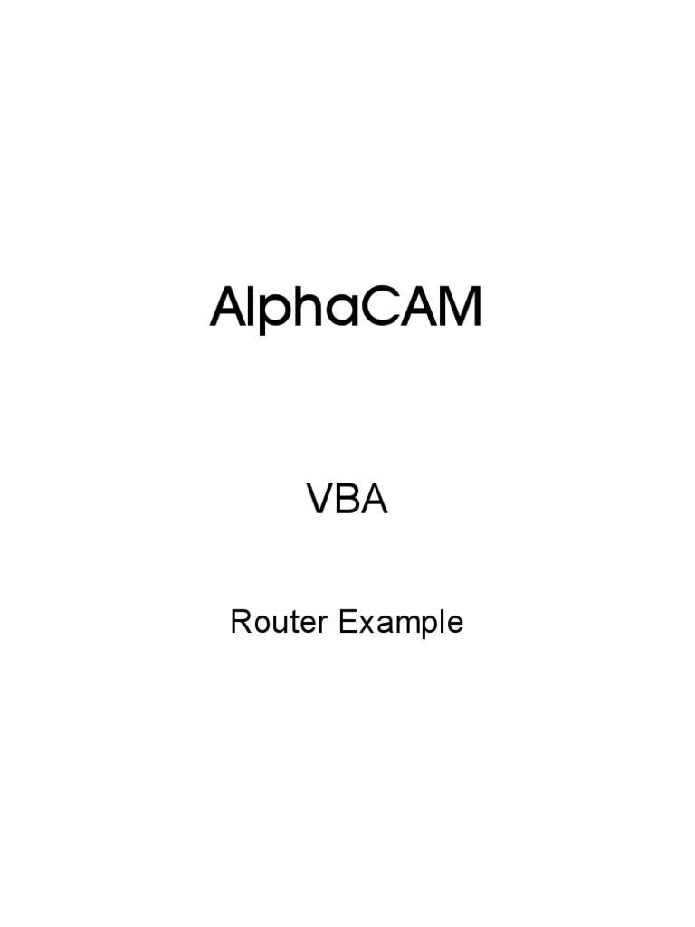 VBARouter Cathedral Door | PDF | Subroutine | Visual Basic For Applications