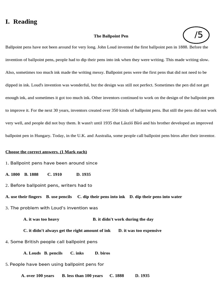 English Common Formative Assessment Grade 9 | PDF | Pen | Portable Tools