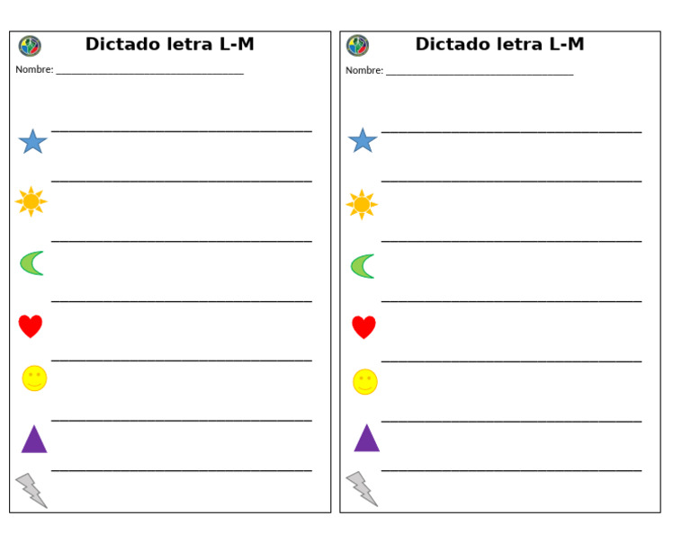 Formato de Dictado L-M | PDF