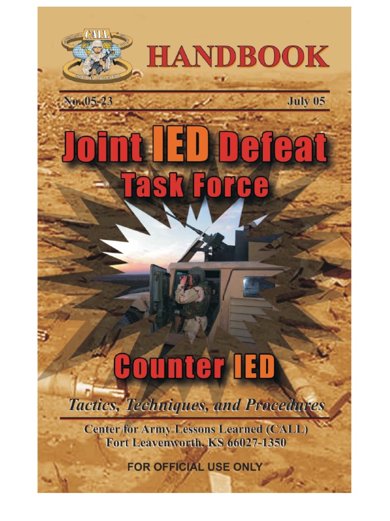 Counter IED TTP Handbook July 05 | PDF | Improvised Explosive Device ...