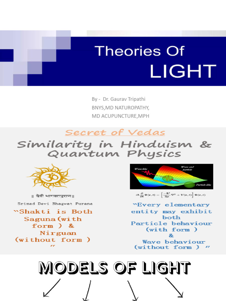 Theories of Light | PDF