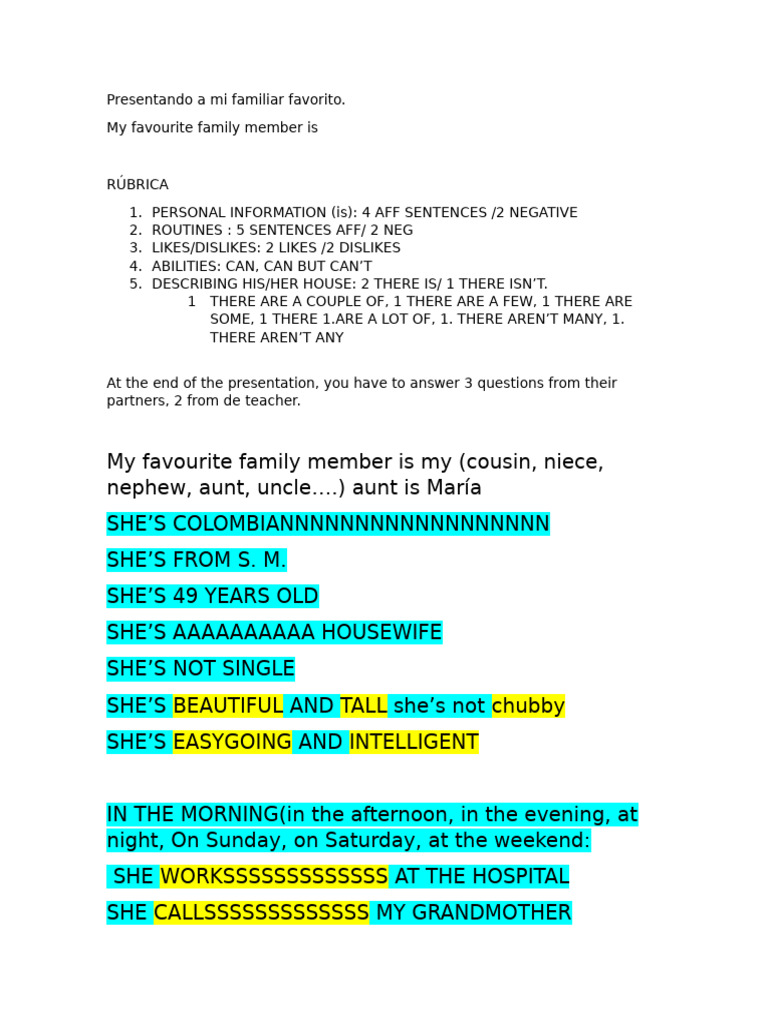First Follow Up Second Speaking Activity | PDF