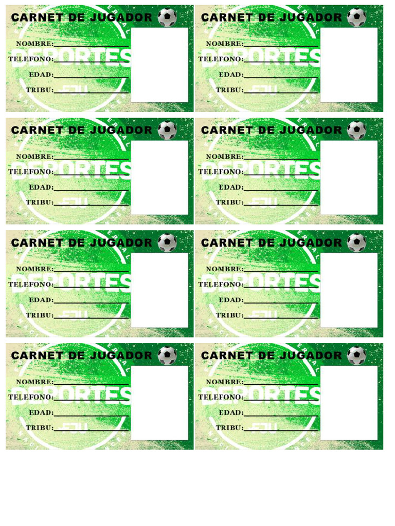 Carnet de Jugadores | PDF