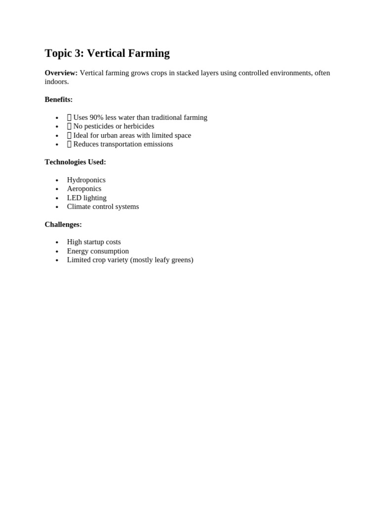 Vertical Farming | PDF