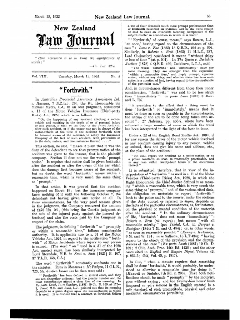 Forthwith | PDF