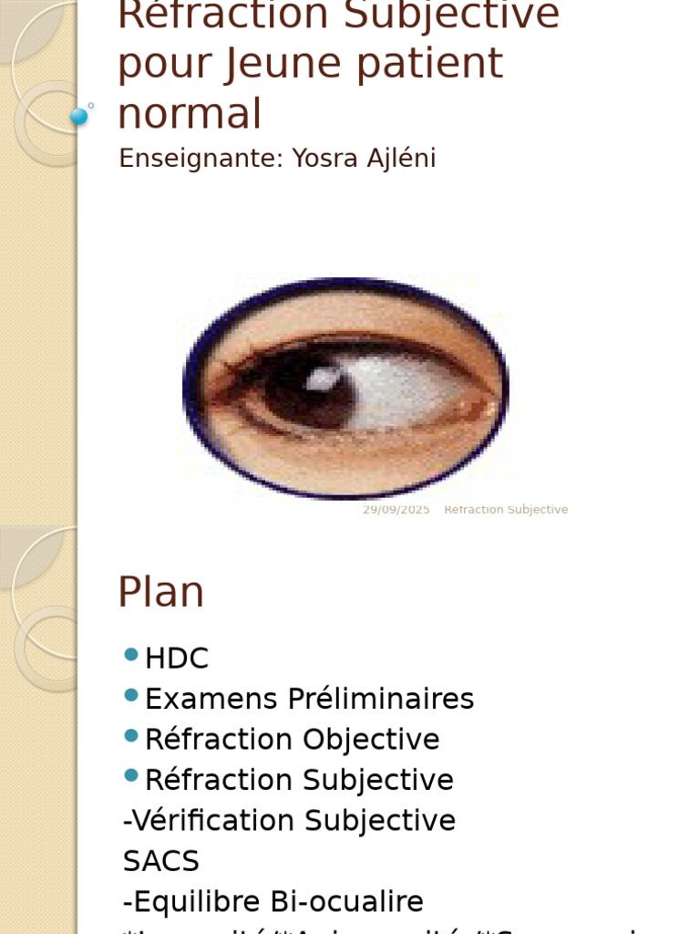 Réfraction Subjective pour Jeunes Patients | PDF | Électrodynamique ...