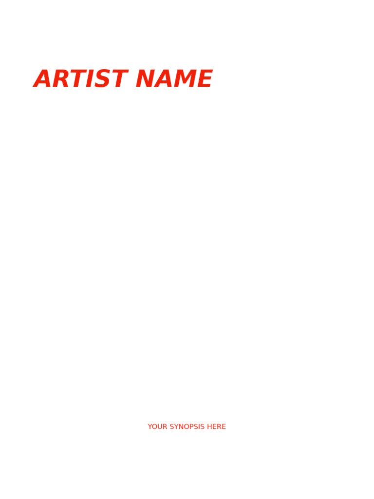 Music Video Treatment Template | PDF