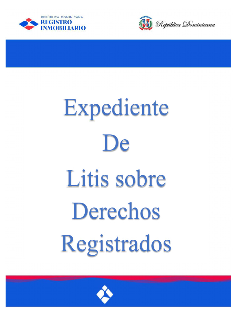 Expediente Litis Sobre Derecho Registrado | PDF