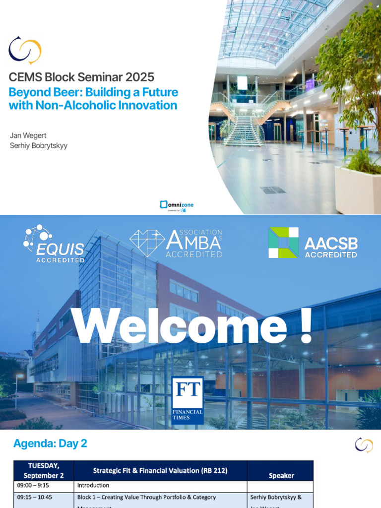 CEMS Block Seminar 2025 Module 1 & 2 | PDF | Brand | Retail