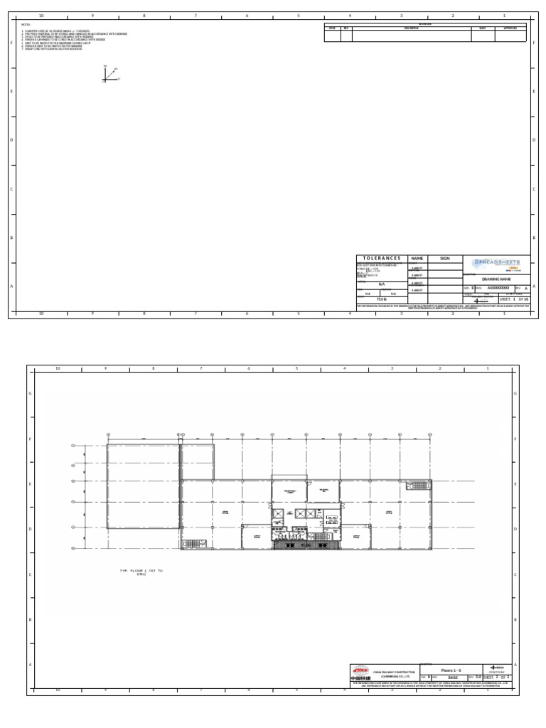 AA-SM-601 Drawings - Excel Drawing Template - Composite Part | PDF