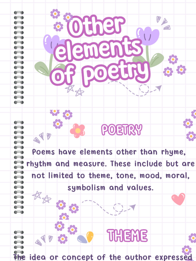 Key Elements of Poetry Explained | PDF | Poetry | Love