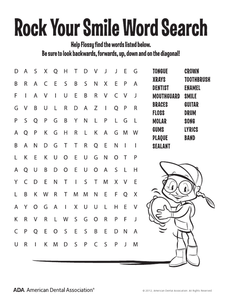 ADAFlossyWordsearch Eng | PDF