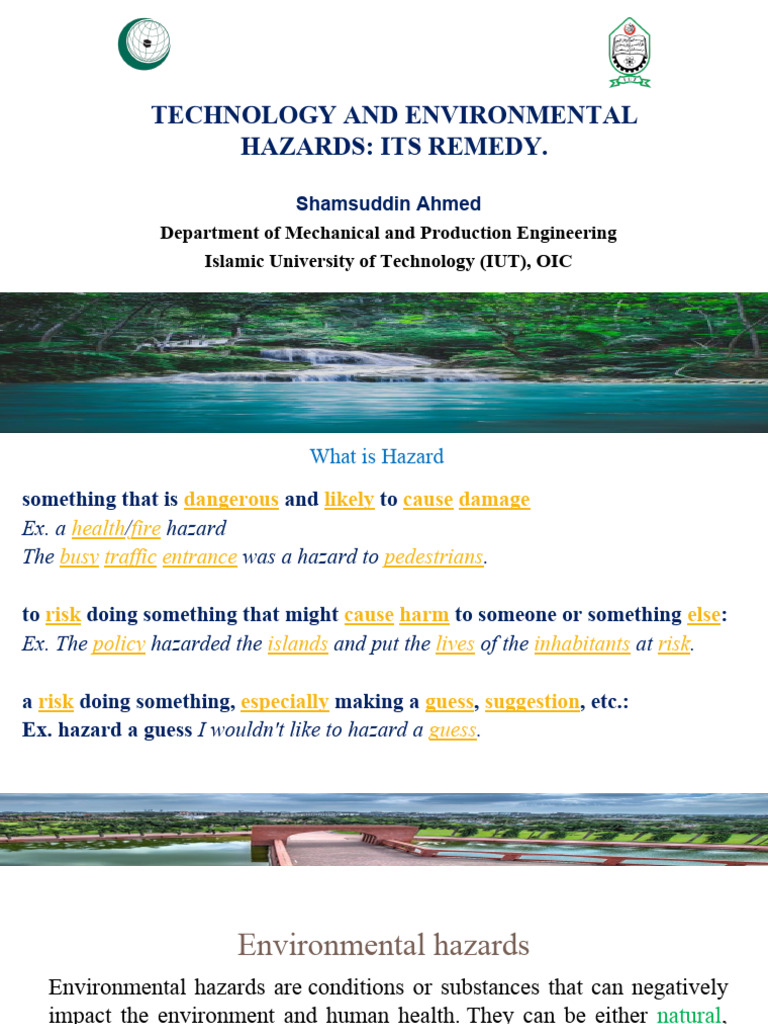 Environmental Hazards of Technology | PDF | Hazards | Life Cycle Assessment