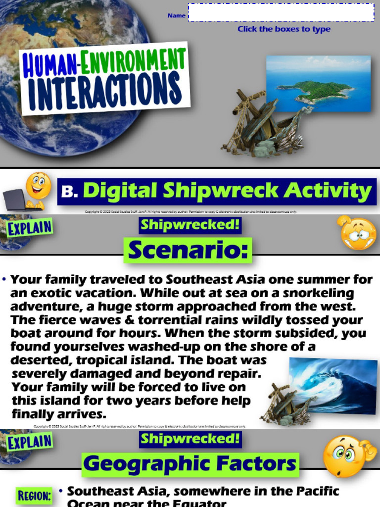 Oliver Zwemer - Shipwreck Activity Student Slides | PDF