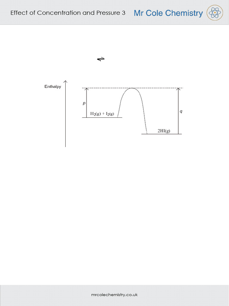 Effect of Concentration and Pressure Question Pack 3 | PDF | Reaction ...
